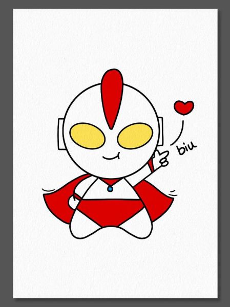 咸蛋超人简笔画怎么画_咸蛋超人简笔画步骤-第2张图片-山城妙识