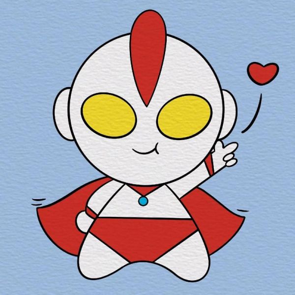 咸蛋超人简笔画怎么画_咸蛋超人简笔画步骤-第3张图片-山城妙识