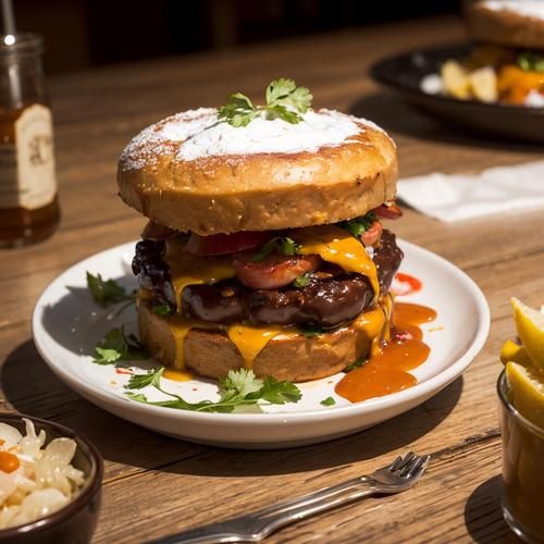 美味汉堡图片怎么拍_汉堡摆盘技巧-第2张图片-山城妙识