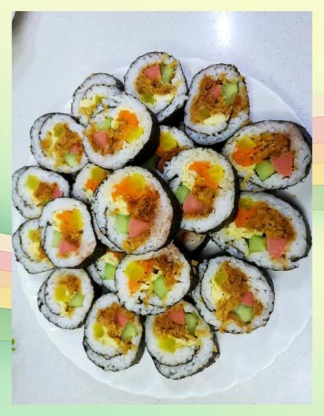 网红寿司怎么做_家庭版寿司卷做法-第2张图片-山城妙识