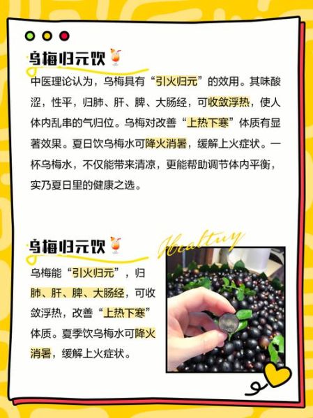 乌梅汁的功效与作用及禁忌_什么人不能喝-第3张图片-山城妙识