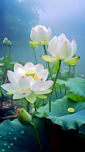 莲花图片唯美_如何拍出仙气感-第1张图片-山城妙识