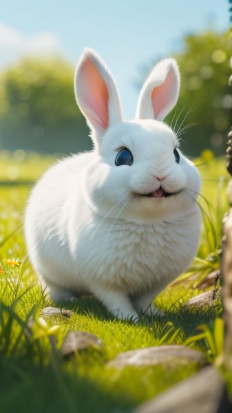 兔子图片大全可爱_如何挑选最萌壁纸-第2张图片-山城妙识