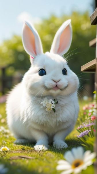 兔子图片大全可爱_如何挑选最萌壁纸-第3张图片-山城妙识