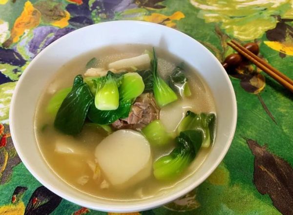 青菜汤年糕怎么做_家常做法窍门-第2张图片-山城妙识