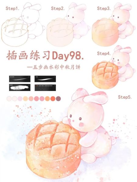 中秋节美术画怎么画_中秋节绘画教程-第3张图片-山城妙识