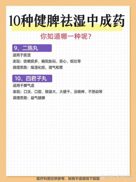 健脾祛湿的中成药有哪些_湿气重吃什么药好-第1张图片-山城妙识