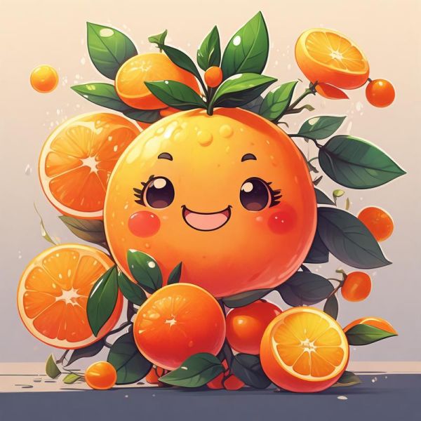 橙子图片可爱头像怎么选_橙子头像制作教程-第2张图片-山城妙识