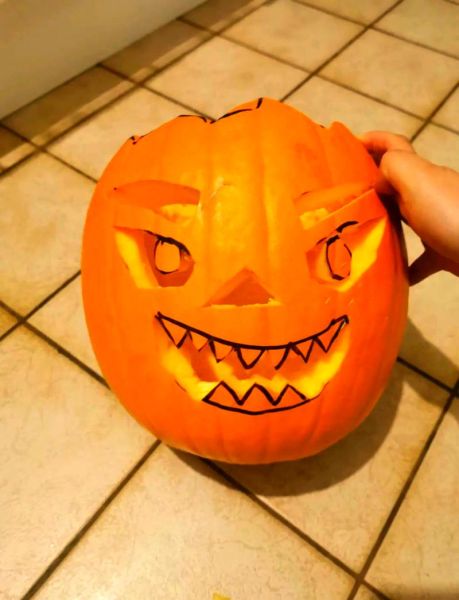 万圣节南瓜灯怎么做_手工雕刻教程-第3张图片-山城妙识