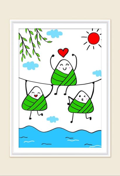 如何画可爱小粽子_小粽子简笔画教程-第2张图片-山城妙识 如何画可爱小粽子_小粽子简笔画教程-第2张图片-山城妙识