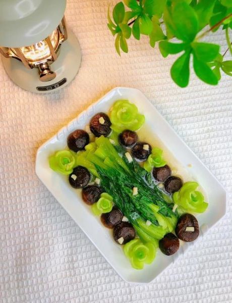 清炒香菇青菜怎么做_香菇青菜焯水还是不焯水-第1张图片-山城妙识