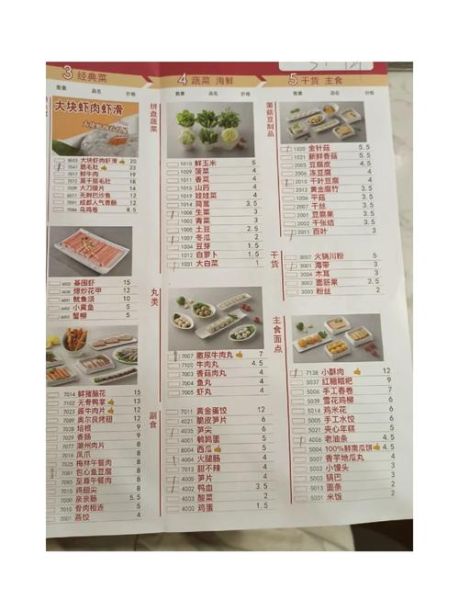 火锅菜单大全_如何搭配最划算-第1张图片-山城妙识