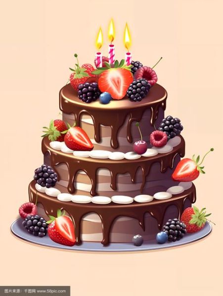 生日快乐蛋糕图片卡通_怎么选-第1张图片-山城妙识