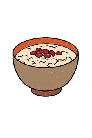 拗九粥简笔画怎么画_拗九粥简笔画步骤-第2张图片-山城妙识