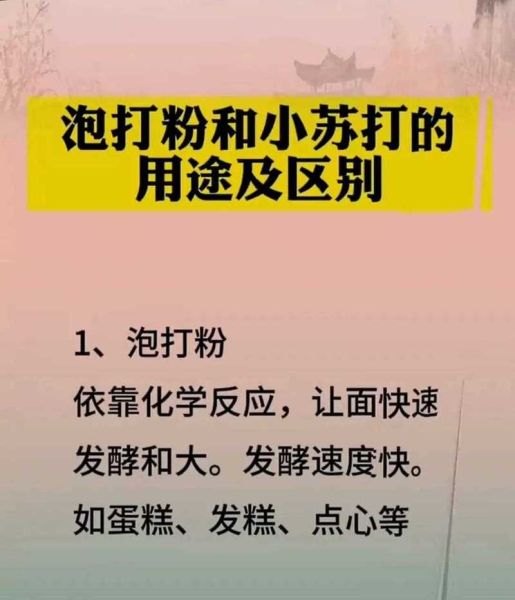 泡打粉的作用_泡打粉和小苏打的区别-第2张图片-山城妙识