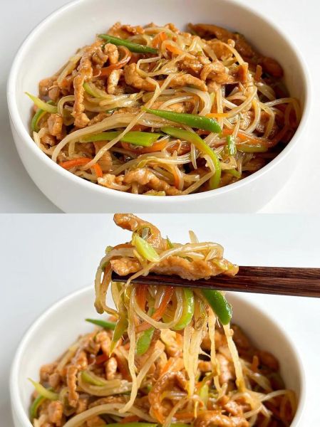 绿豆芽炒肉怎么做好吃_绿豆芽炒肉要不要焯水-第1张图片-山城妙识