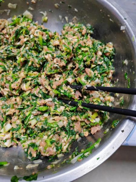 荠菜肉饺子馅怎么做_荠菜饺子馅怎么调才鲜嫩-第1张图片-山城妙识
