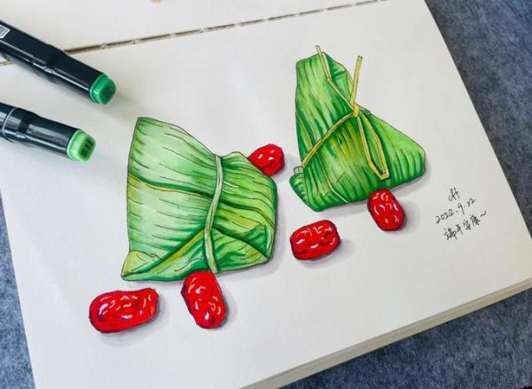 端午节粽子怎么画_美术粽子绘画教程-第1张图片-山城妙识 端午节粽子怎么画_美术粽子绘画教程-第1张图片-山城妙识