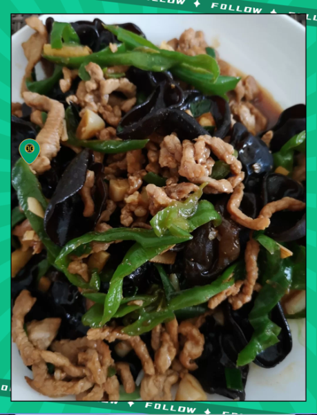 青椒木耳炒肉丝怎么做_青椒木耳炒肉丝的营养价值-第1张图片-山城妙识