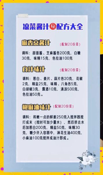 四川凉拌菜调料配方怎么做_正宗川味凉拌汁比例-第1张图片-山城妙识 四川凉拌菜调料配方怎么做_正宗川味凉拌汁比例-第1张图片-山城妙识