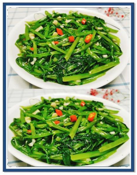 蒜蓉空心菜怎么做好吃_蒜蓉空心菜的做法窍门-第1张图片-山城妙识