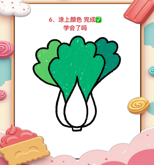 小白菜卡通可爱图片_怎么画-第1张图片-山城妙识