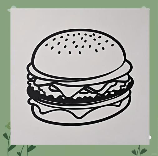 汉堡简笔画可爱_怎么画才萌-第3张图片-山城妙识