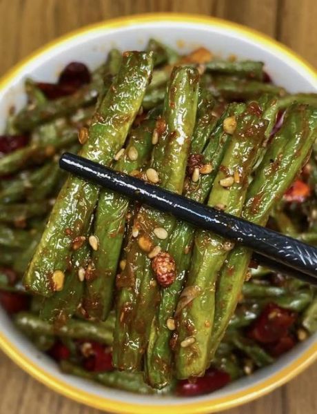 饭店素干煸豆角怎么做_素干煸豆角不糊锅技巧-第3张图片-山城妙识