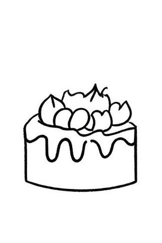 巧克力蛋糕简笔画怎么画_巧克力蛋糕简笔画图片大全-第1张图片-山城妙识