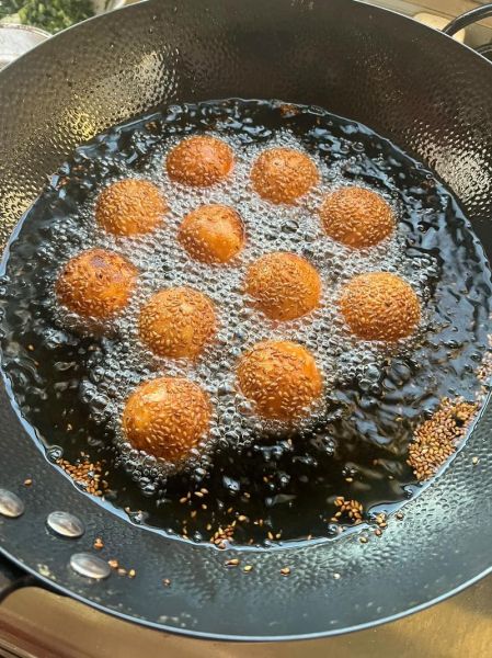 怎么炸麻圆不爆裂_麻圆为什么空心-第2张图片-山城妙识