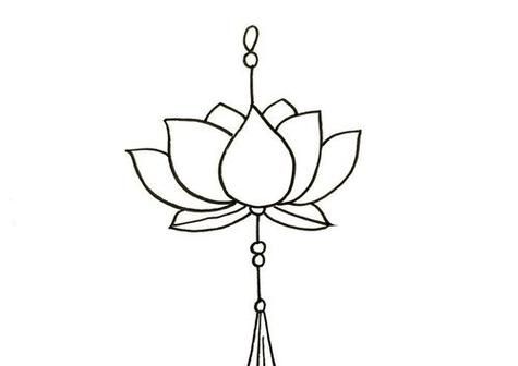 荷花灯简笔画怎么画_荷花灯简笔画步骤-第2张图片-山城妙识