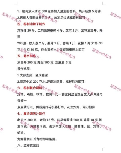 摆摊凉拌菜配方_摆摊凉拌菜怎么做-第2张图片-山城妙识