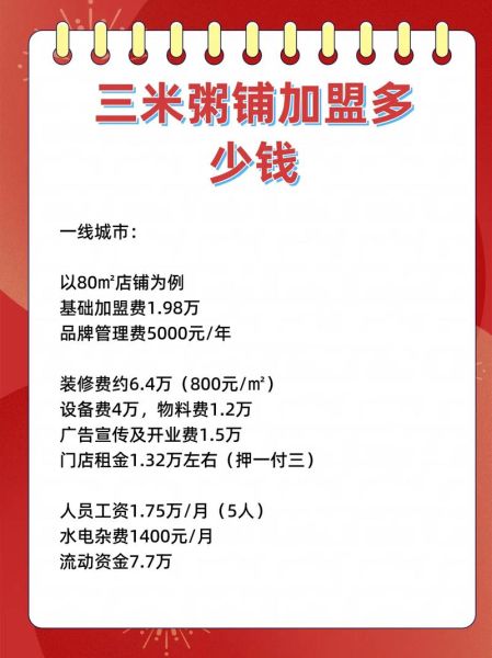 三米粥铺加盟费多少钱_加盟条件有哪些-第1张图片-山城妙识