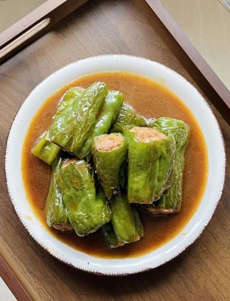 青椒酿肉怎么做_青椒酿肉家常做法-第2张图片-山城妙识