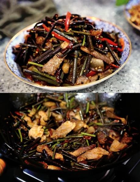 蕨菜炒肉怎么做好吃_蕨菜炒肉的家常做法-第1张图片-山城妙识