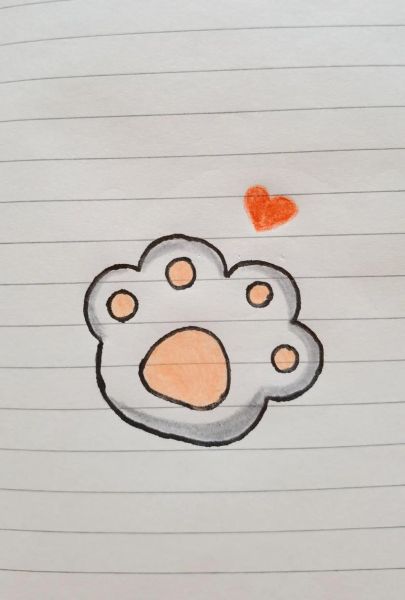 熊掌简笔画怎么画_熊掌简笔画步骤-第1张图片-山城妙识