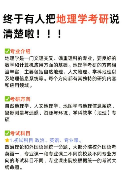 地理信息科学考研考什么_如何高效备考-第2张图片-山城妙识