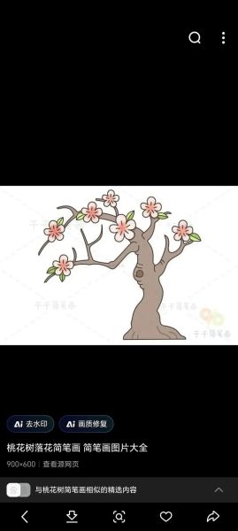 桃树图片卡通怎么画_桃树卡通简笔画教程-第2张图片-山城妙识