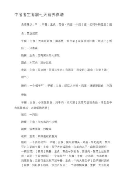 中考食谱怎么安排_中考饮食注意事项-第2张图片-山城妙识