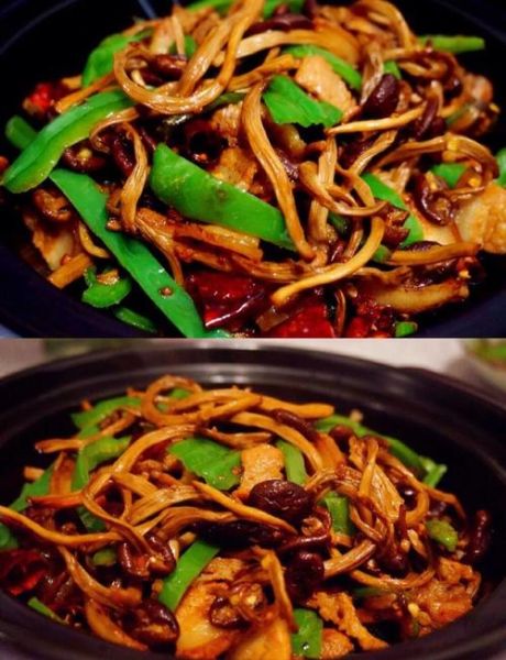 茶树菇怎么做好吃_干锅茶树菇的做法-第1张图片-山城妙识