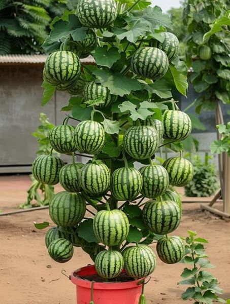 西瓜树图片_是真实植物还是AI合成-第1张图片-山城妙识 西瓜树图片_是真实植物还是AI合成-第1张图片-山城妙识