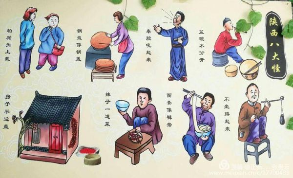 陕西八大怪简笔画怎么画_陕西八大怪有哪些风俗-第2张图片-山城妙识
