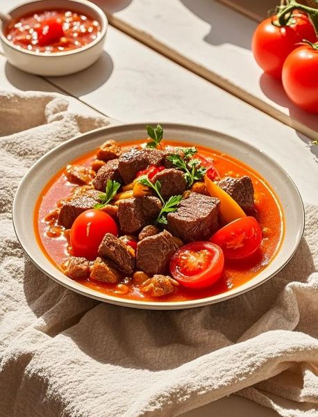 番茄牛肉片怎么做好吃_番茄牛肉片的做法大全-第3张图片-山城妙识