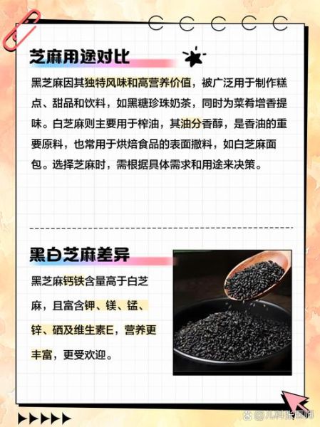 白芝麻和黑芝麻的区别_哪个更营养-第3张图片-山城妙识