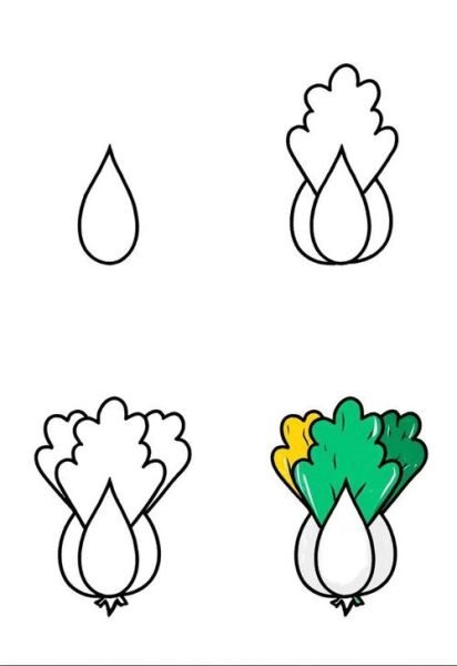 蔬菜简笔画怎么画_适合儿童的蔬菜简笔画教程-第2张图片-山城妙识