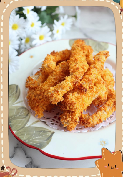 鸡脯肉炸鸡柳怎么做_炸鸡柳用什么裹粉更脆-第1张图片-山城妙识