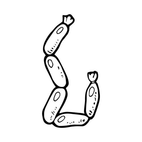 香肠简笔画怎么画_香肠简笔画步骤-第2张图片-山城妙识