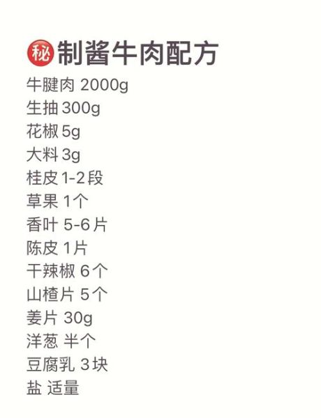 酱牛肉放什么调料_酱牛肉必备香料清单-第2张图片-山城妙识