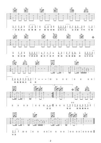豆花之歌吉他谱怎么弹_豆花之歌吉他谱完整版-第3张图片-山城妙识
