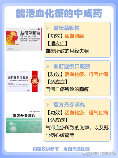活血化瘀特效药有哪些_活血化瘀特效药多久见效-第1张图片-山城妙识